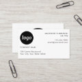 Simple Logo and Text Business Card | Zazzle
