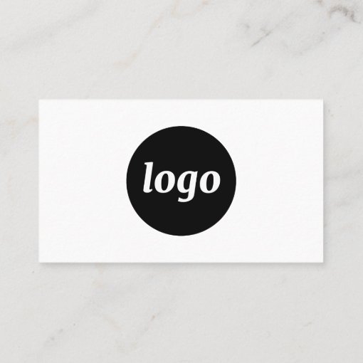 Simple Logo and Text Business Card | Zazzle