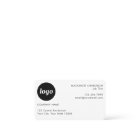 Simple Logo and Text Business Card | Zazzle