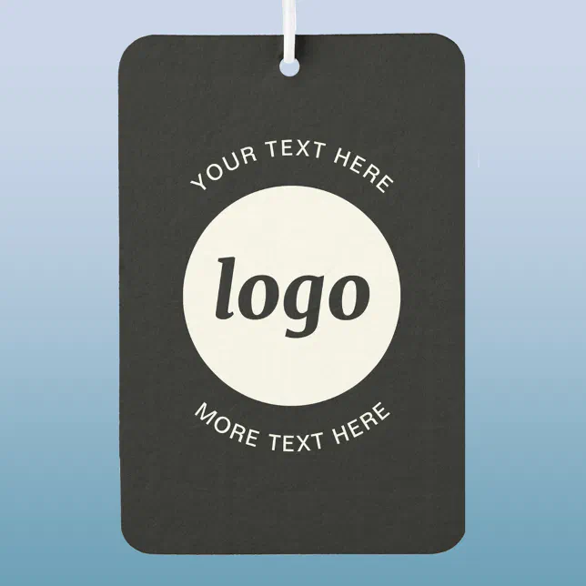 Simple Logo and Text Business Promotional Air Freshener | Zazzle