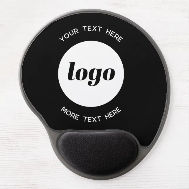Simple Logo and Text Business Promotional Gel Mouse Pad | Zazzle