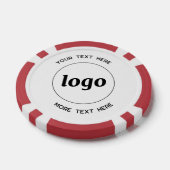 Simple Logo and Text Business Promotional Poker Chips | Zazzle