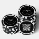 Simple Logo and Text Business Promotional QR code Poker Chips | Zazzle