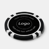 Simple Logo and Text Business Promotional QR code Poker Chips | Zazzle