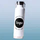 Simple Logo and Text Business Water Bottle | Zazzle