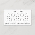 Simple Logo and Text Customer Loyalty Card | Zazzle