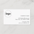 Simple Logo and Text Customer Loyalty Card | Zazzle