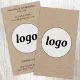 Simple Logo and Text Vertical Format Business Card | Zazzle