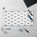 Simple Logo Business Pattern Desk Mat | Zazzle