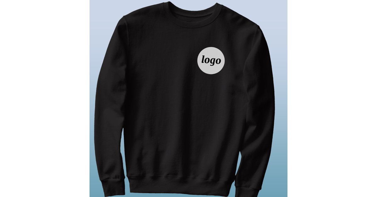 Simple Logo Business Promotional Crest Sweatshirt | Zazzle