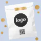 Simple Logo Business Promotional QR Code Paper Bag | Zazzle
