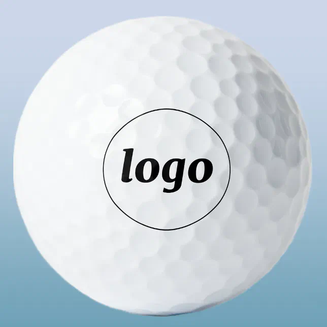 Simple Logo Circle Business Golf Balls | Zazzle