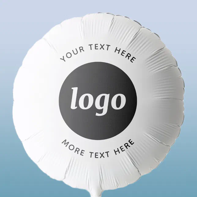 Simple Logo Custom Text Business Balloon | Zazzle