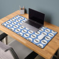 Simple Logo Pattern Business Branding Promotional Desk Mat | Zazzle