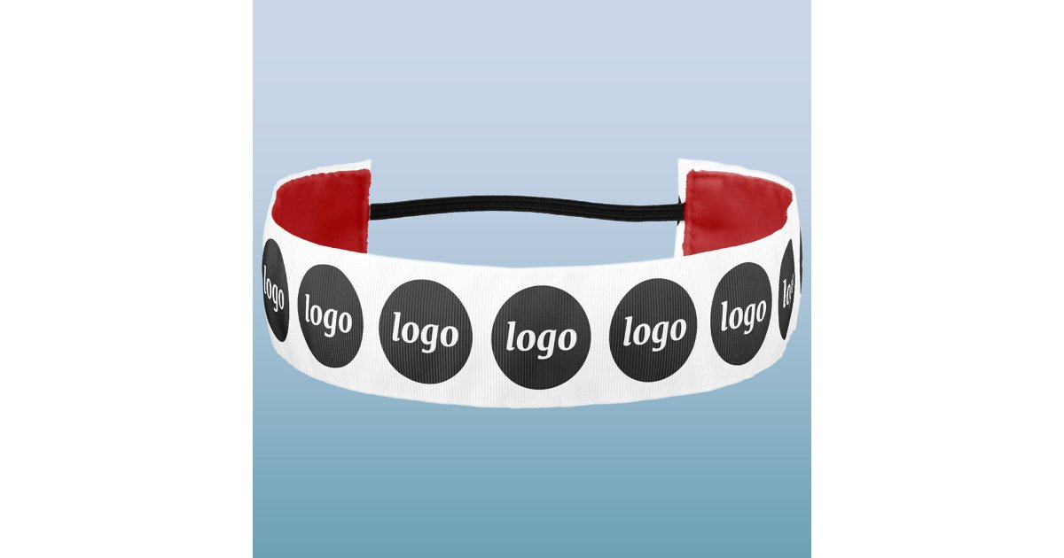 Simple Logo Pattern Business Promotional Athletic Headband | Zazzle