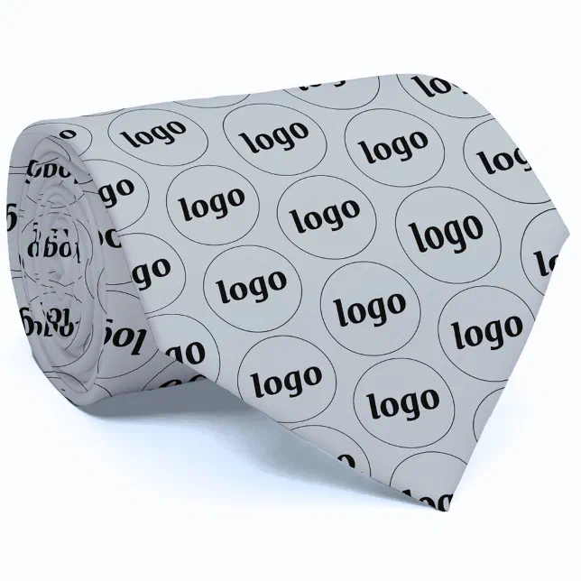 Simple Logo Patternn Business Neck Tie | Zazzle