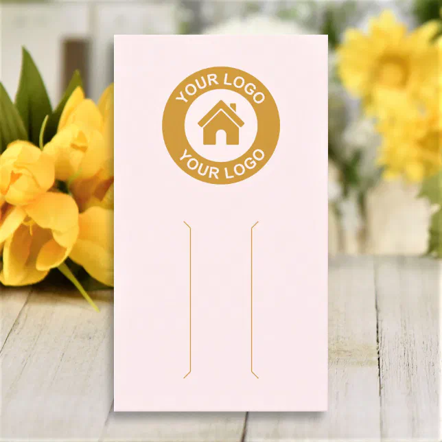 Simple Logo Pink Hair Clip Barrette Display Card | Zazzle