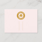 Simple Logo Pink Hair Clip Barrette Display Card | Zazzle