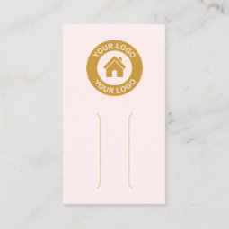Simple Logo Pink Hair Clip Barrette Display Card | Zazzle