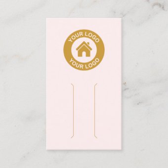 Simple Logo Pink Hair Clip Barrette Display Card | Zazzle