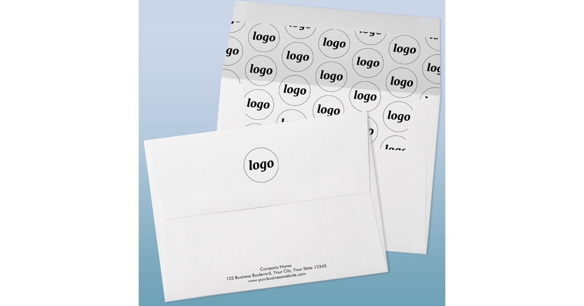 Simple Logo Professional Envelope | Zazzle
