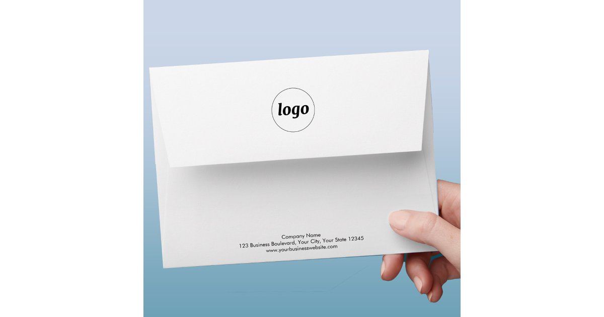 Simple Logo Professional Envelope | Zazzle