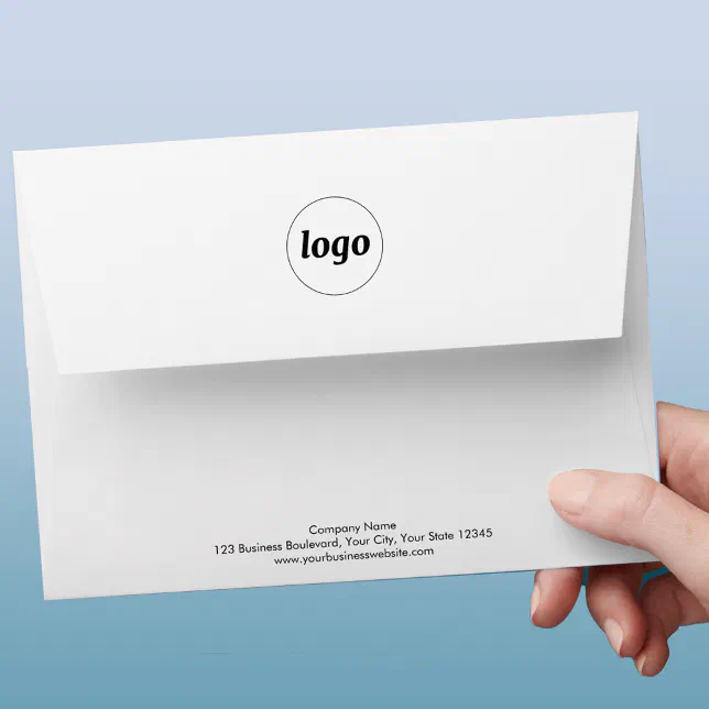 Simple Logo Professional Envelope | Zazzle