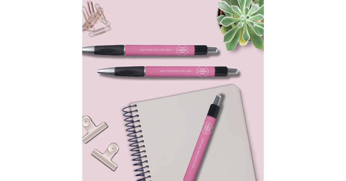 Simple logo promotional business merch pen | Zazzle