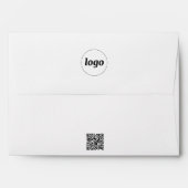 Simple Logo QR Code Professional Envelope | Zazzle