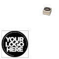 Simple Logo Replacement Tiny 1x1 Rubber Stamp | Zazzle
