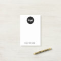 Simple Logo Text Business Promotional Post-it Notes | Zazzle