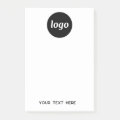 Simple Logo Text Business Promotional Post-it Notes | Zazzle