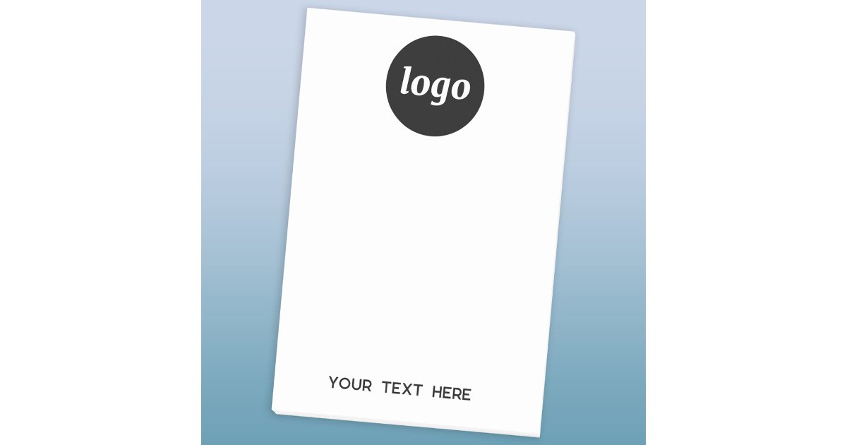 Simple Logo Text Business Promotional Post-it Notes | Zazzle