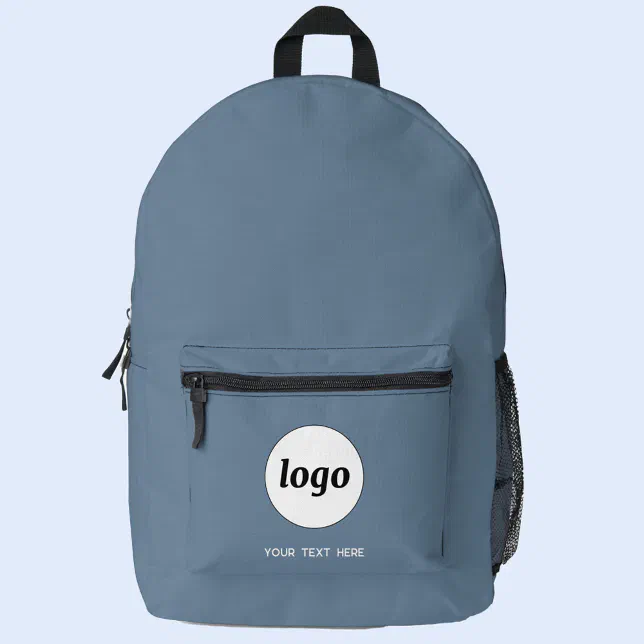 Simple Logo Text Promotional Business Printed Backpack | Zazzle