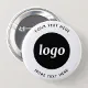 Simple Logo With Text Business Button | Zazzle