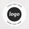 Simple Logo With Text Business Clothing Labels | Zazzle
