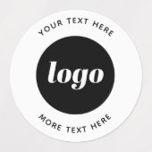 Simple Logo With Text Business Labels | Zazzle
