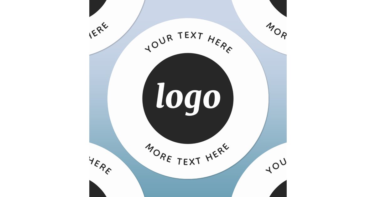 Simple Logo With Text Business Labels | Zazzle