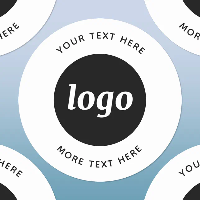 Simple Logo With Text Business Labels | Zazzle