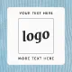 Simple Logo With Text Business Labels | Zazzle