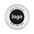 Simple Logo With Text Business Lapel Pin | Zazzle
