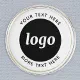 Simple Logo With Text Business Lapel Pin | Zazzle