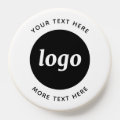 Simple Logo With Text Business PopSocket | Zazzle