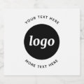Simple Logo With Text Business Promotional Beer Bottle Label | Zazzle