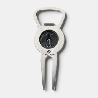 Simple Logo With Text Business Promotional Divot Tool | Zazzle