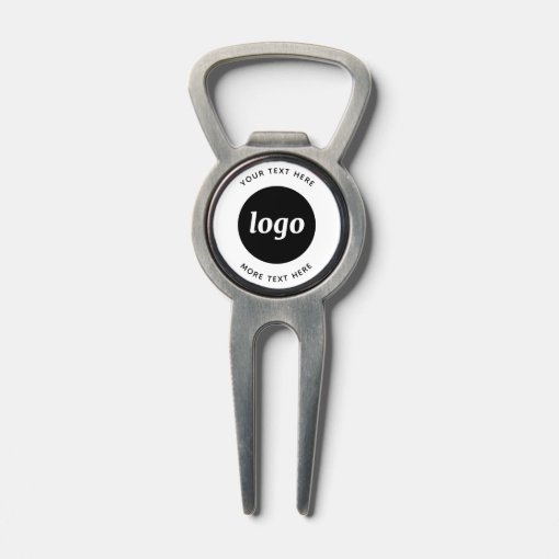 Simple Logo With Text Business Promotional Divot Tool | Zazzle