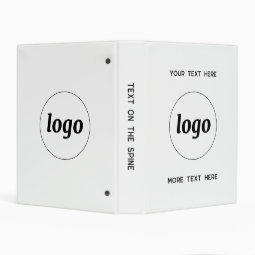 Simple Logo With Text Business Promotional Mini Binder | Zazzle