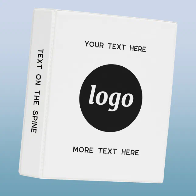 Simple Logo With Text Business Promotional Mini Binder | Zazzle