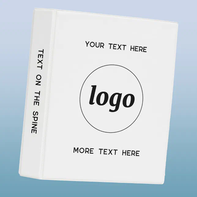 Simple Logo With Text Business Promotional Mini Binder | Zazzle