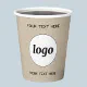 Simple Logo With Text Business Promotional Paper Cups | Zazzle